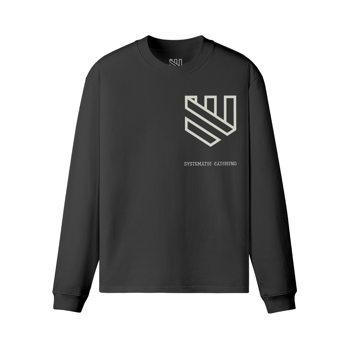 Systematic Catching Schematics Loose Fit Crew Neck Long Systematic Catching Schematics Loose Fit Crew Neck Long